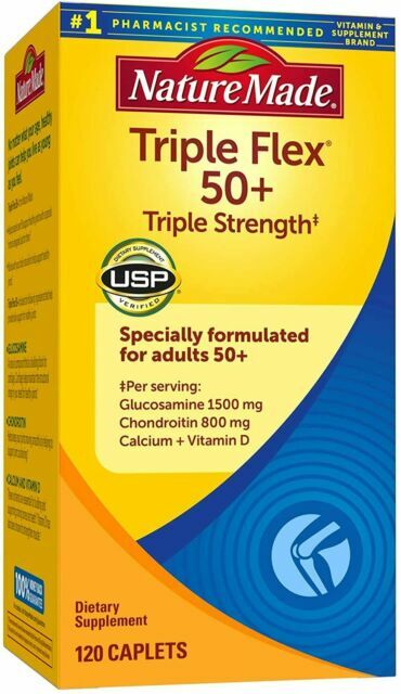 Nature Made Triple Flex 50+ Triple Strength - 120 Caplets for sale ...
