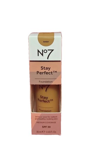 No7 - Stay Perfect - Foundation - SPF 30 - 30ml - AMBER ⭐️⭐️⭐️⭐️⭐️ ️ ...