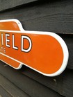 WAKEFIELD totem enamel sign British Rail BR sign NE train Wakefield ...