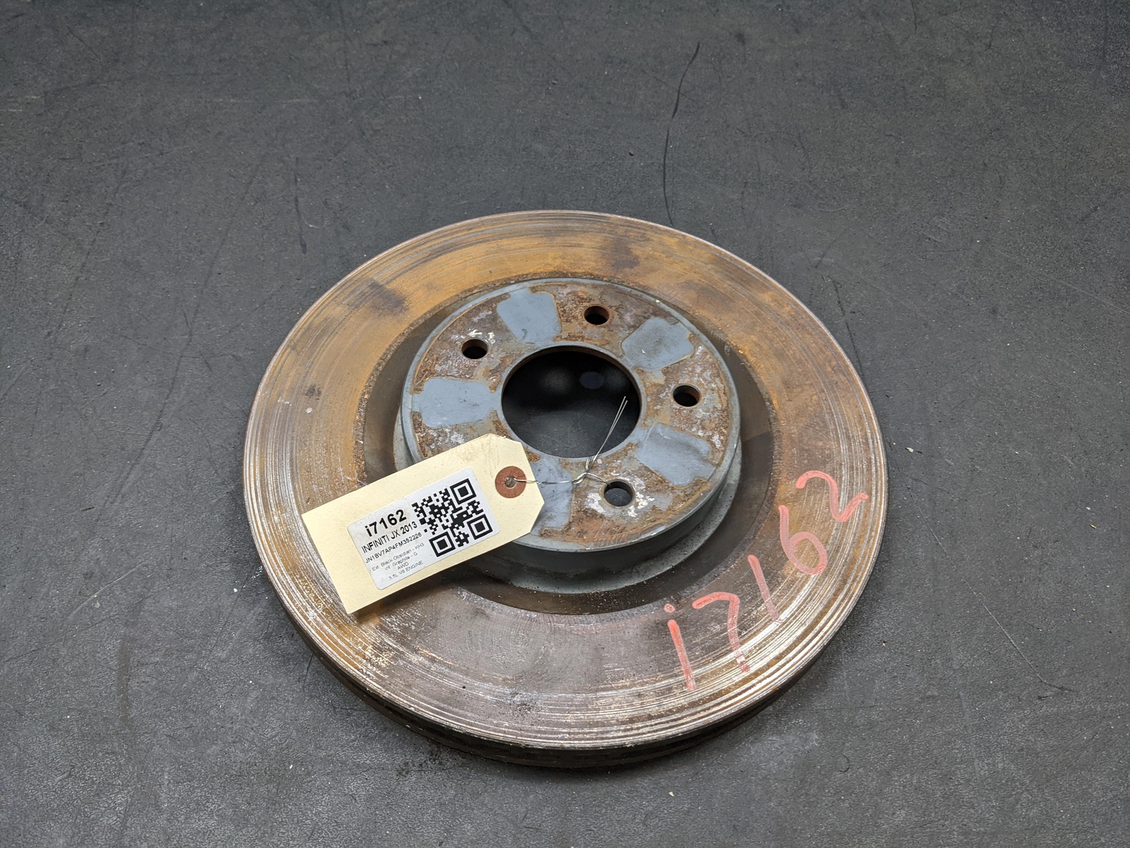 Front Left Right Brake Rotor Disc 2013 Infiniti JX35 40206-3JA0A 2014 ...