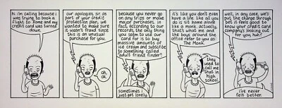 NEIL SWAAB Signed Rehabilitating Mr. Wiggles HAND DRAWN COMIC STRIP ...