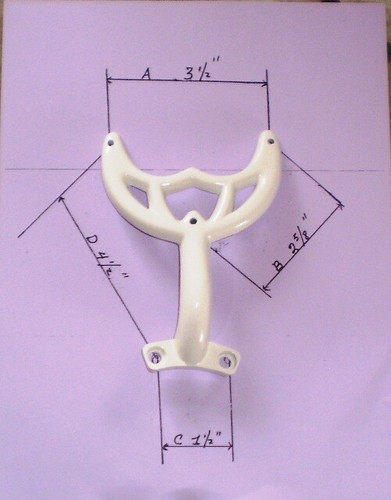 36” & 42” CEILING FAN BLADE ARM REPLACEMENT WHITE HUNTER HAMPTON BAY ...