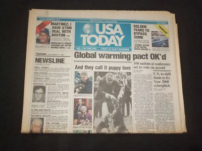 1997 DECEMBER 11 USA TODAY NEWSPAPER - GLOBAL WARMING PACT OK'D - NP ...