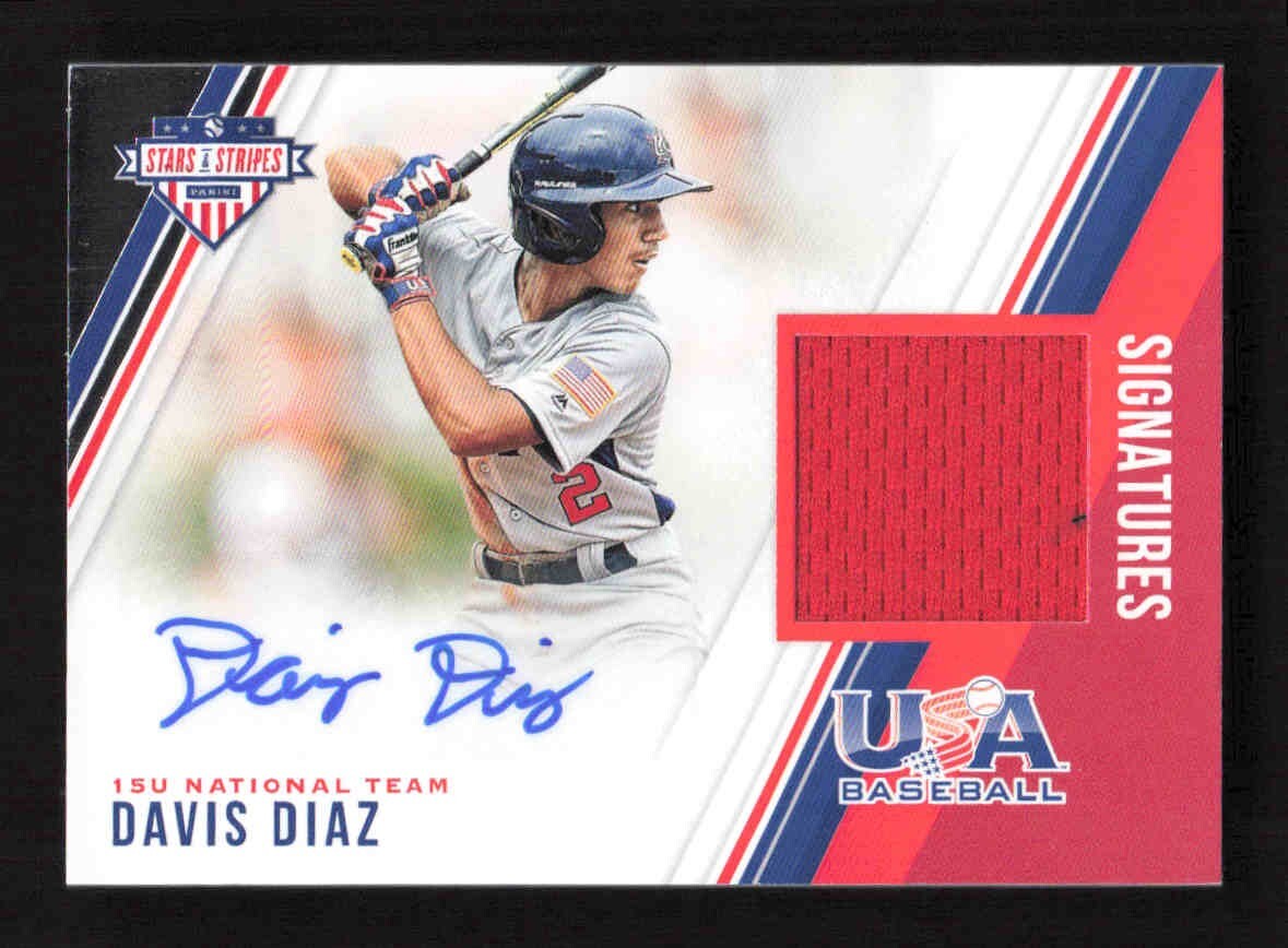 2018 Panini USA Stars & Stripes Davis Diaz Jersey Auto #'d /186 | eBay