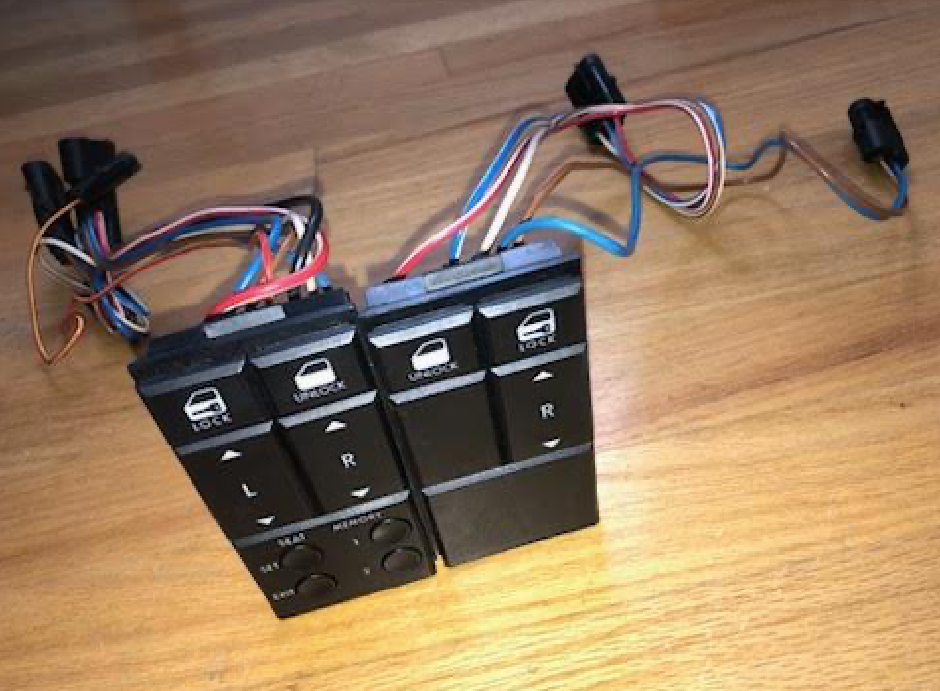 MASTER SWITCH & PASSENGER SWITCH W/WIRING 1987-93 CADILLAC ALLANTE ONLY ...