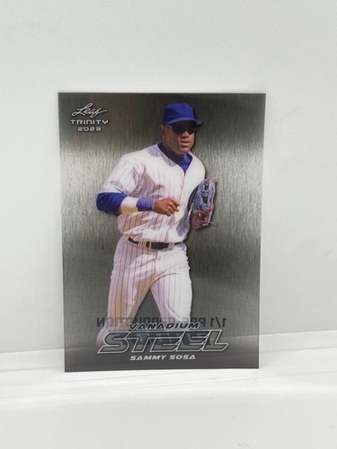 2023 Leaf Trinity SAMMY SOSA 1/1 Vanadium STEEL Parallel Proof Chicago ...