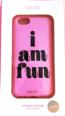 Bando iPhone 6 Cell Phone Case " I Am Fun" Pink Ban.do | eBay