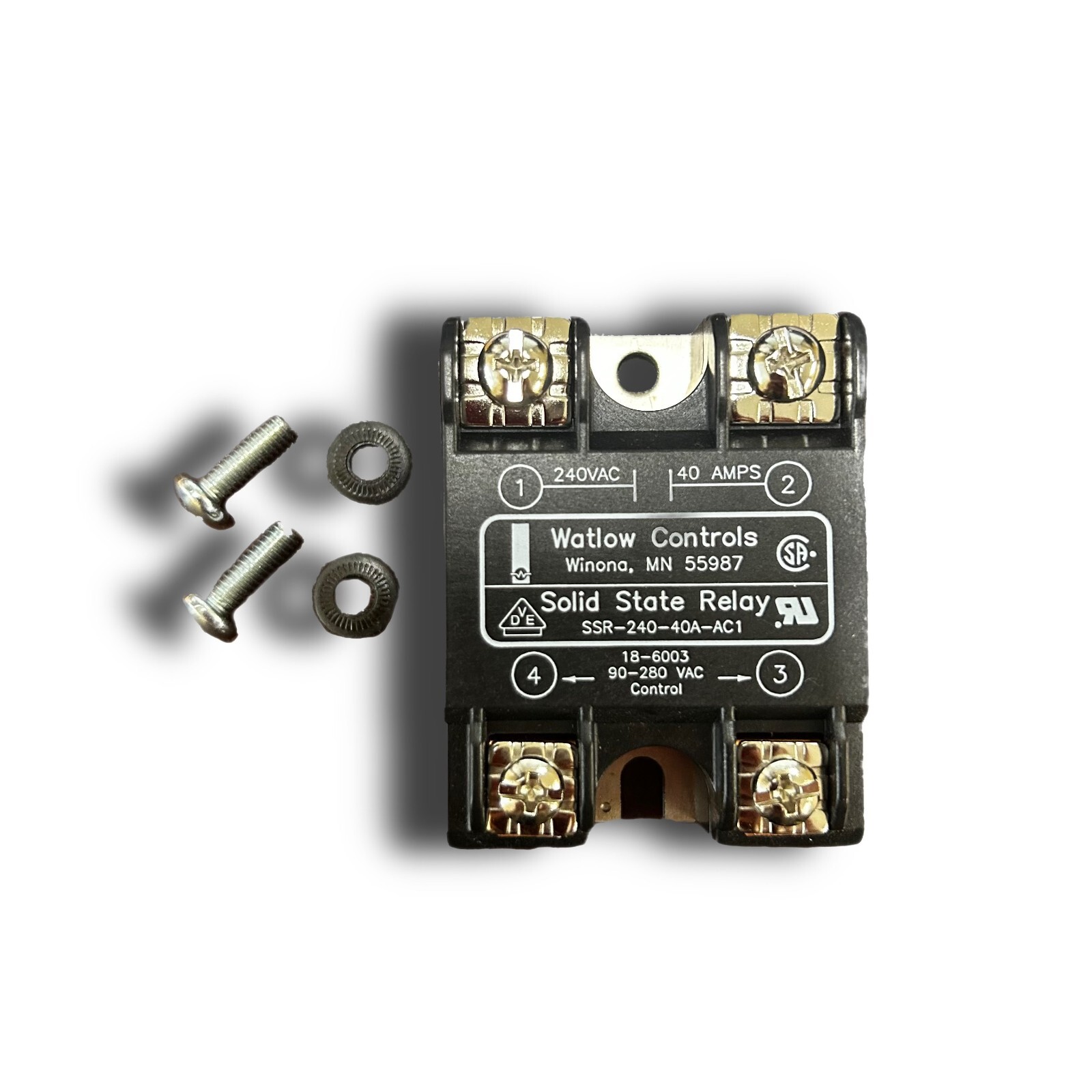 WATLOW CONTROLS SOLID STATE RELAY SSR-240-40A-AC1 240Vac 40A AMP ...