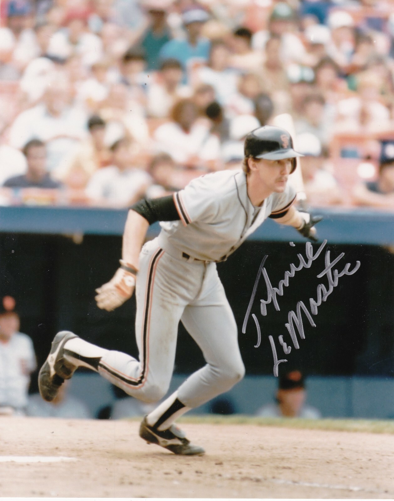JOHNNIE LEMASTER SAN FRANCISCO GIANTS ACTION SIGNED 8x10 | eBay