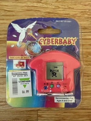 CyberBaby Keychain Electronic Handheld Travel Game Keychain - Pink. New ...