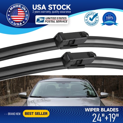 Front Windshield Wiper Blade 24''+19'' For VOLKSWAGEN JETTA 2011-2018 ...