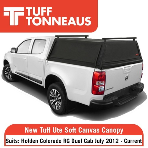 TUFF Ute Soft Canvas Canopy for Holden Colorado RG Dual Cab July 2012 ...