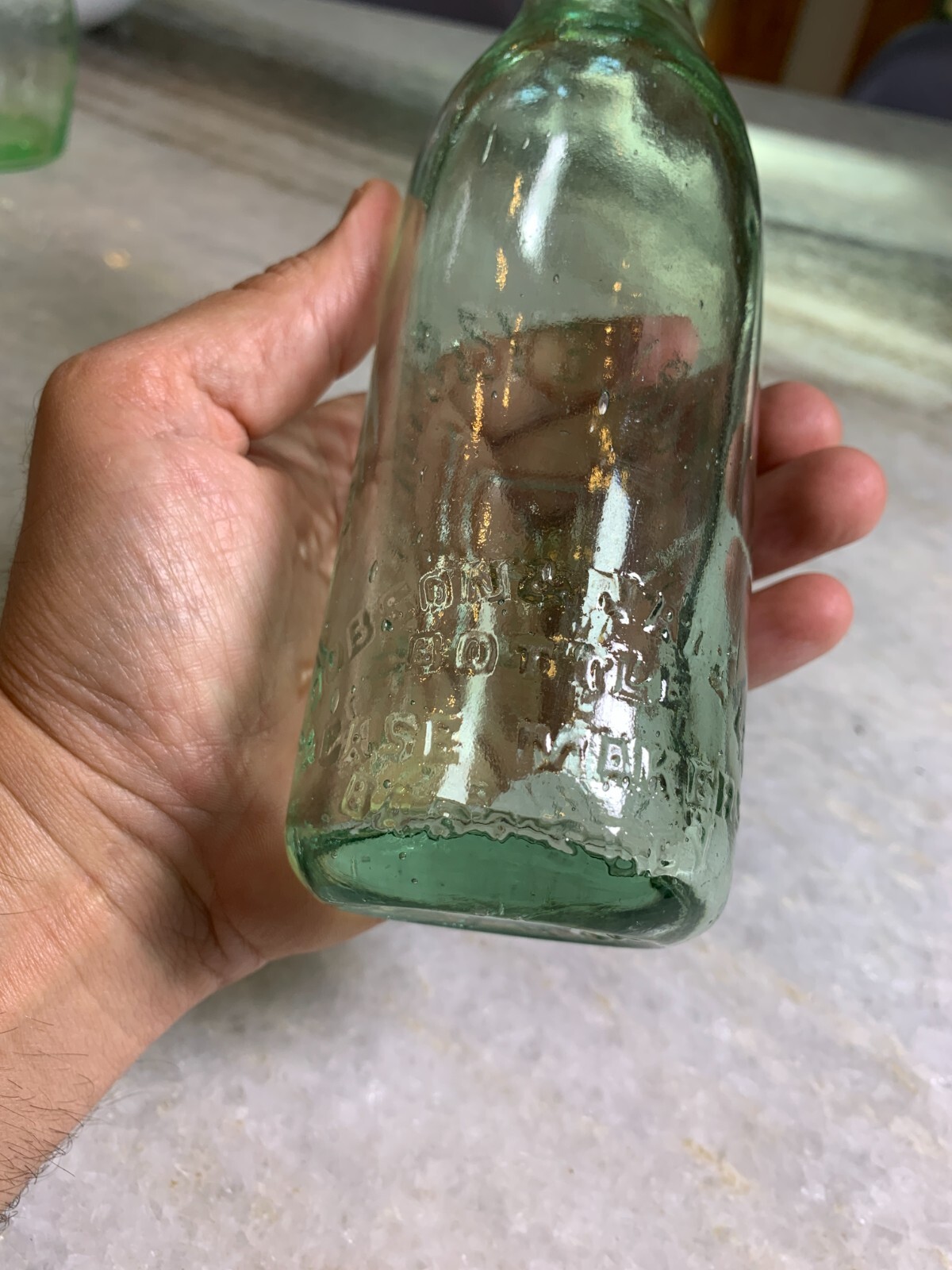 Rare Antique Internal Screw Top Embossed Bottle R Hurley & Sons NEWPORT ...