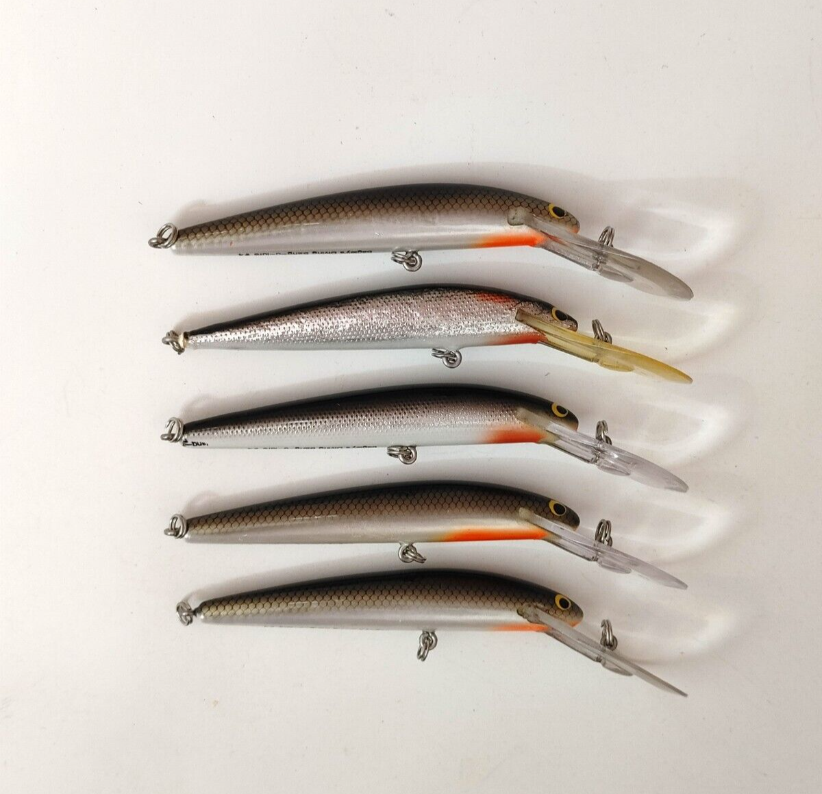 (5) Vintage Bagley Balsa Diving Bang-O-Lure #4 Jerkbait Fishing Lures ...