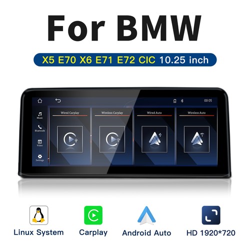 10.25" CarPlay Navi Touch Screen Radio Unit for BMW X5 E70 CIC 2010-2013 | eBay