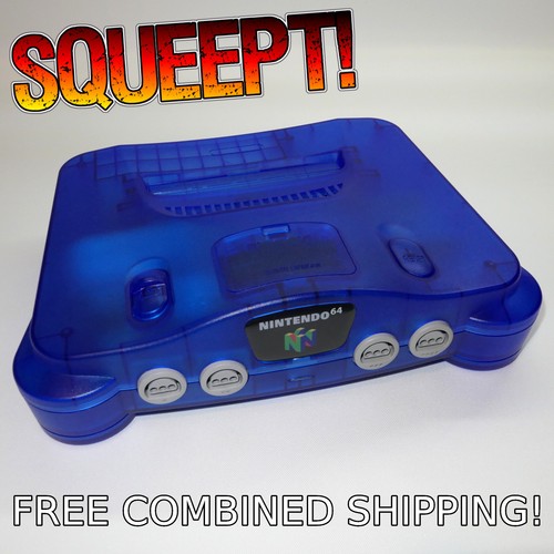 Nintendo 64 System - COMPLETELY REBUILT - Translucent Blue - N64 ...