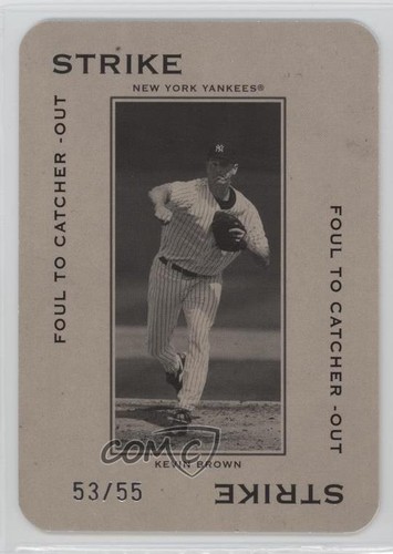 2005 Donruss Throwback Threads Strike Foul to Catcher -Out /55 Kevin ...