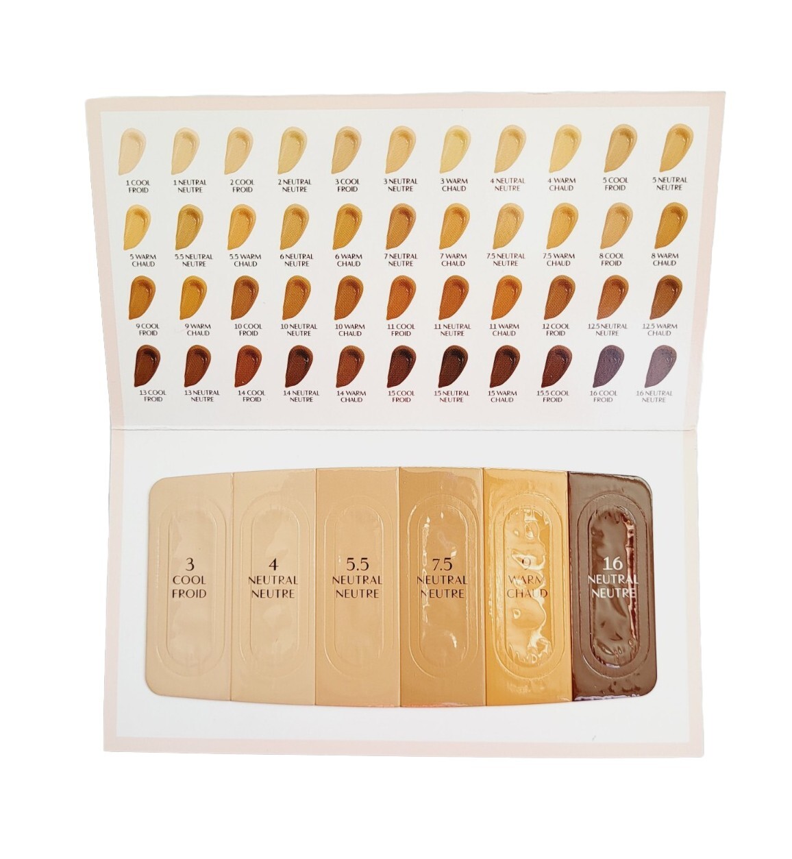 CHARLOTTE TILBURY Airbrush Flawless Foundation Sample 6 Shades Card | eBay