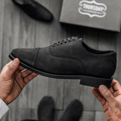 Thursday Boot Company Executive Men's Shoes In Distressed Dark Brown ...