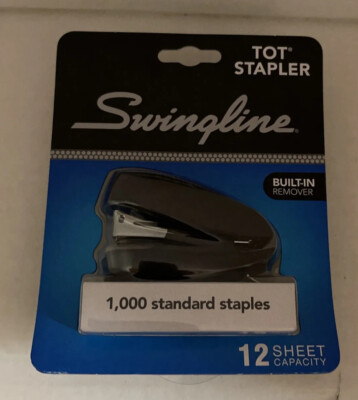 Swingline Tiny Tot Staplers - 12 Sheets Capacity - Black (SWI79171 ...