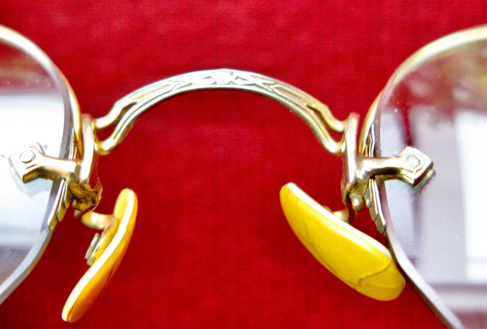 Vintage Rimless Gold Filled Eyeglass Frames With … - Gem