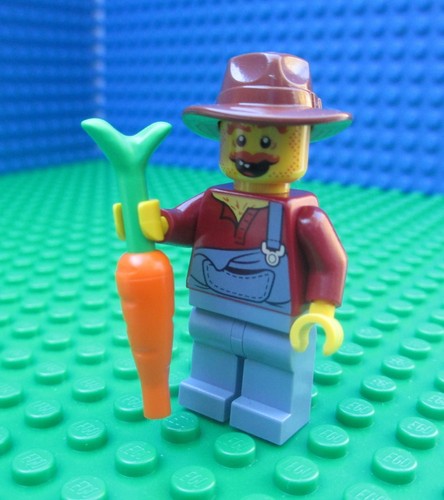 Lego Movie HANK HAYSTACK Farmer Carrot Hick Hillbilly Minifigures ...