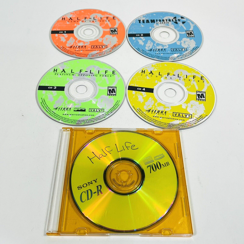 Half Life Platinum Collection PC Replacement Discs 1-4 Only 20626718059 ...