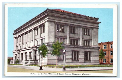 POSTCARD US Post Office and Court House Cheyenne Wyoming | eBay