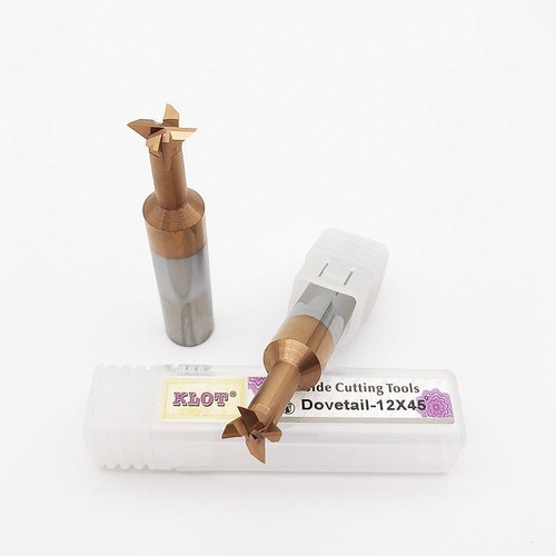 KLOT HRC55/HRC60 Dovetail Milling Cutter Solid Carbide End Mill 3mm ...