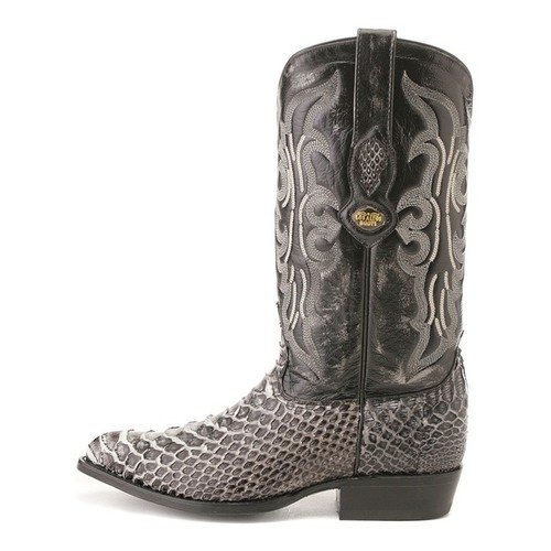 Los Altos Rustique Noir Python J-Toe Coffre (10-EE) | eBay