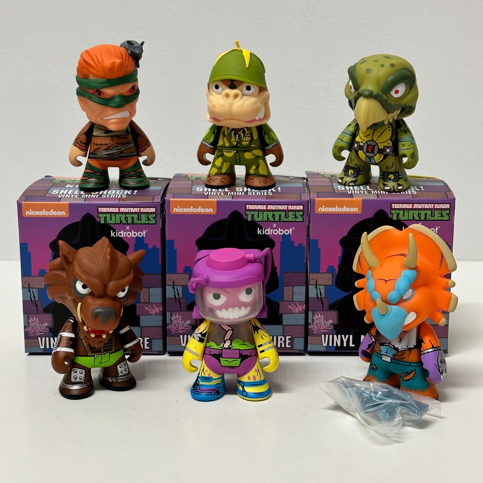 Kidrobot TMNT Shell Shock Vinyl Figure - VILLAINS PACK | eBay