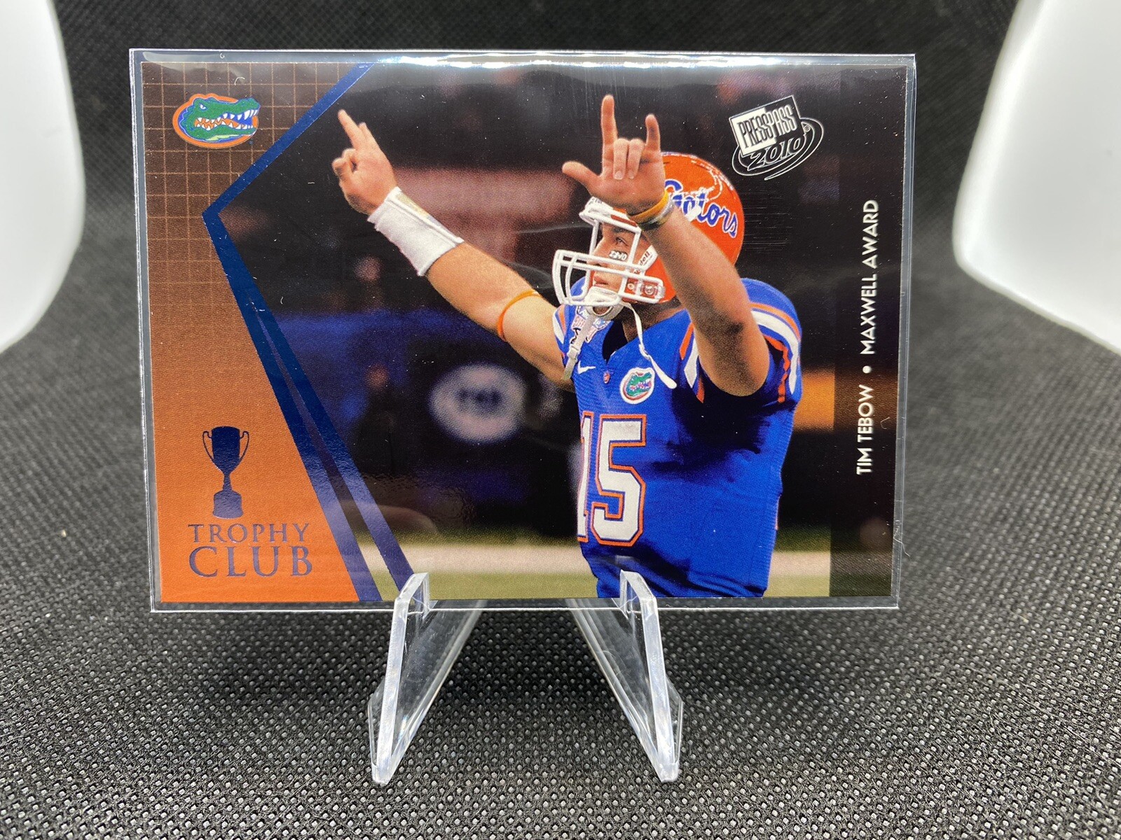 Tim Tebow 2010 PressPass Trophy Club Rookie (Maxwell Award) | eBay
