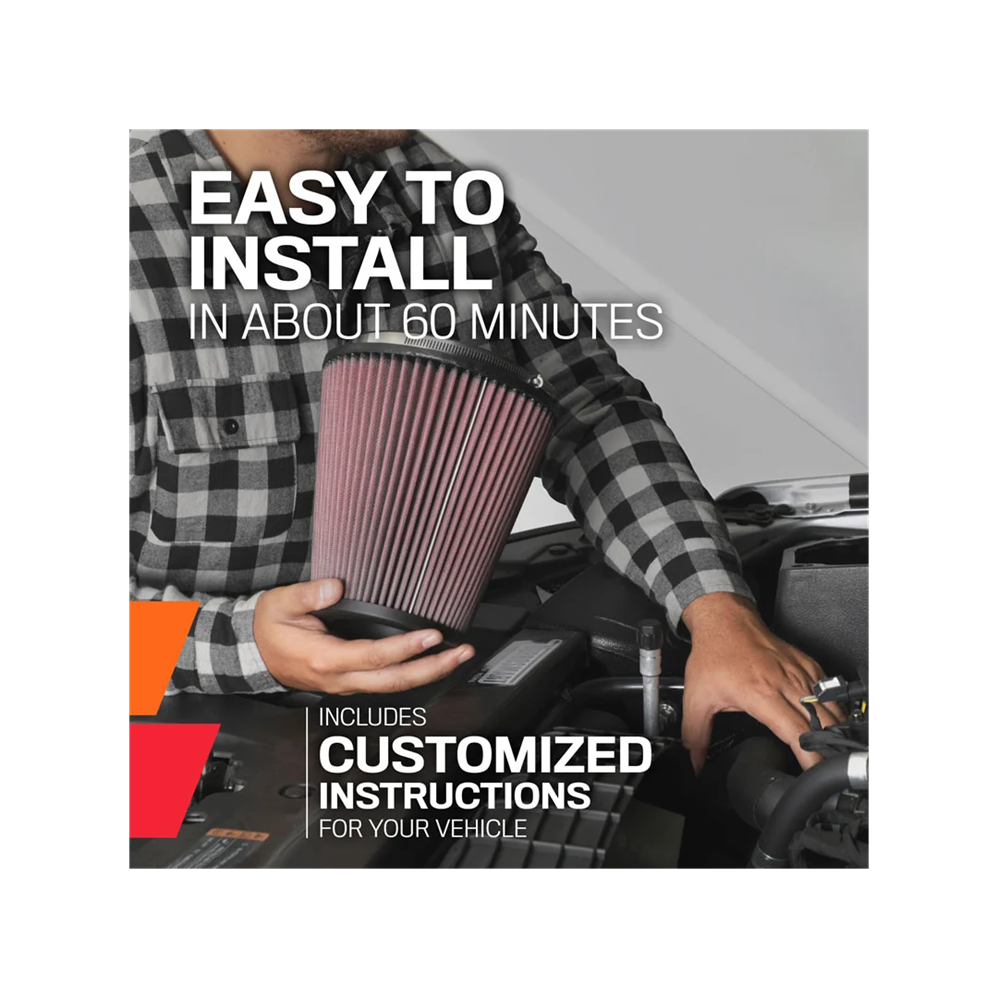 K&N 63 Series Aircharger Performance Air Intake Kit HDPE For 08-09 ...