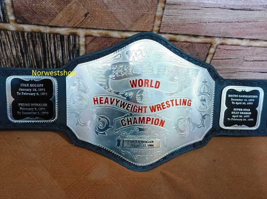 Hulk hogan 84 Championship Belt 2mm Brass plates Replica Adult Size | eBay