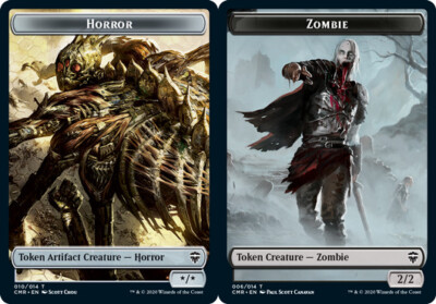 1 x Horror Token // Zombie Token - Foil - Commander Legends - NM-Mint ...