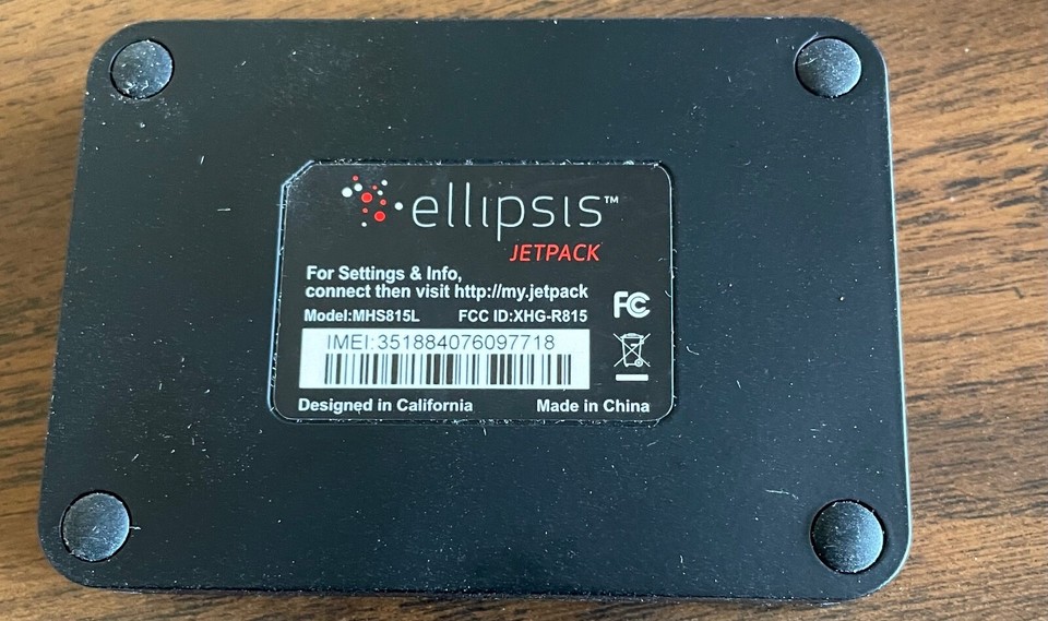 Verizon Ellipsis 4G LTE Jetpack Mobile WiFi Hotspot MHS815L | eBay