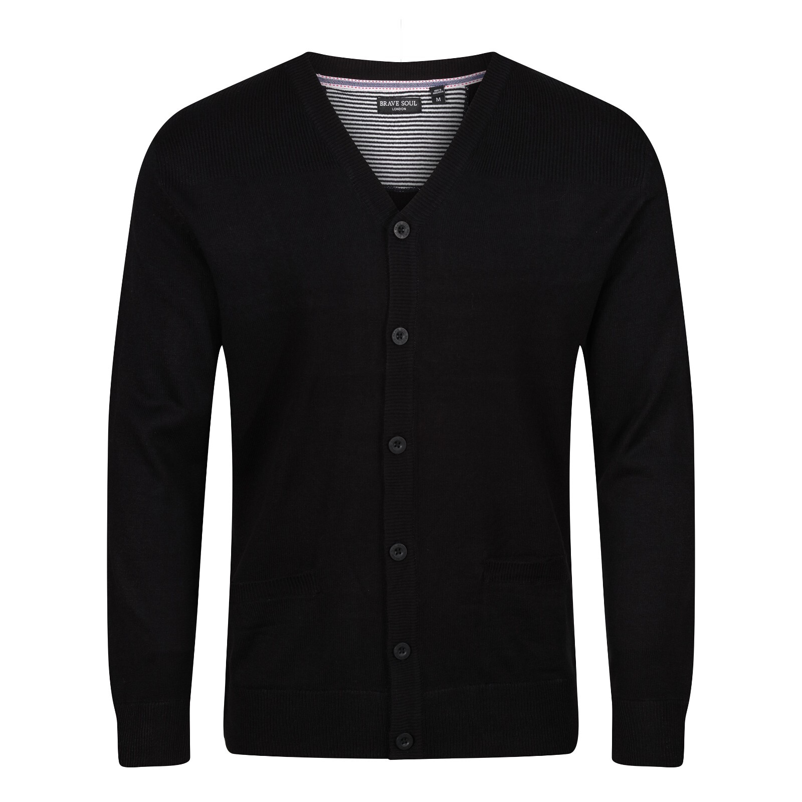 New Mens Cardigan Knit Long Sleeve Button Up Jumper Sweater Warm Top ...