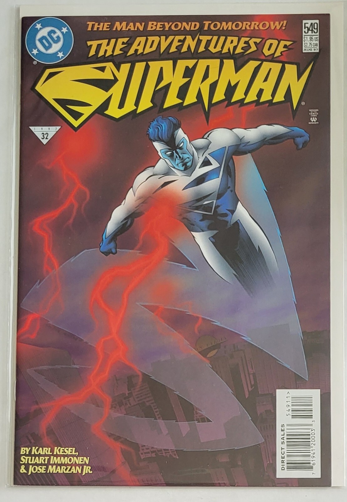 DC Comic Book....The Adventures of Superman #549, Aug 1997, Very Good ...