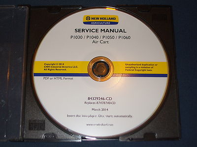 Neuf Holland P1030 P1040 P1050 P1060 Air Cart Service Magasin ...