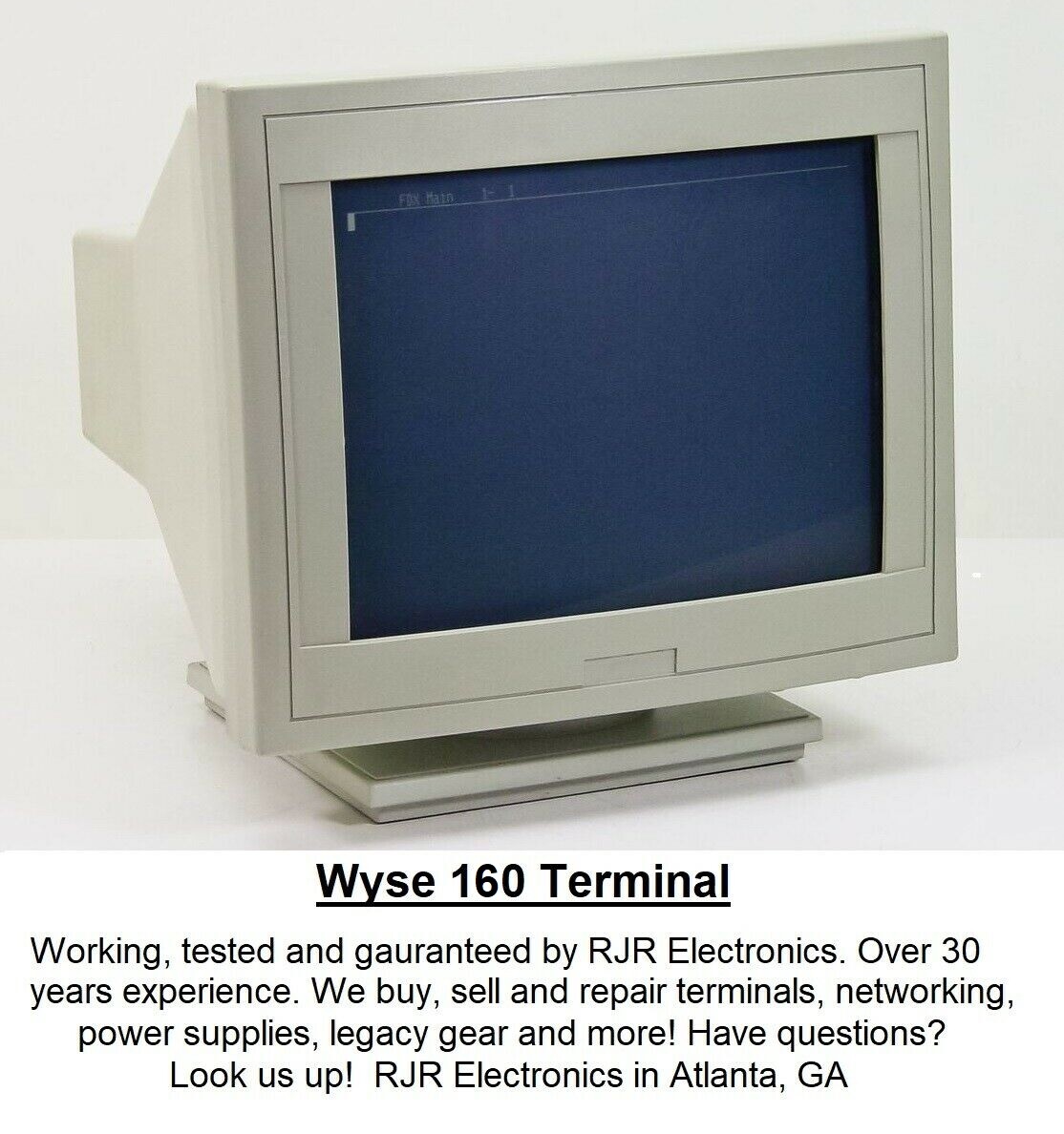 Wyse 160 Terminal Refurbed! WY-160, Wyse 900373-01, Wyse 900373-04 ...