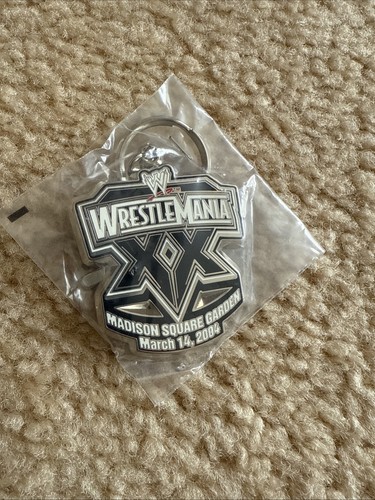 WWF Wrestlemania XX Keychain 2004 MSG NYC NEW Sealed Thick Metal ...