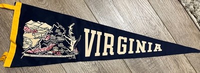 Vintage VIRGINIA State FELT Pennant 27 inches RARE | eBay