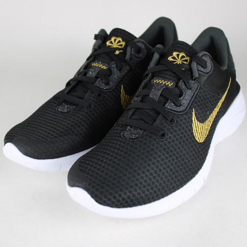 Nike Women's Flex Experience Rn 11 Running Shoes Sneaker -Black/Gold ...