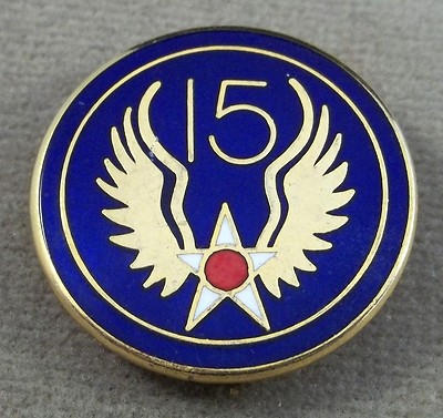 US Army Air Force 15th Air Force Unit Crest Insignia - Clutchback | eBay