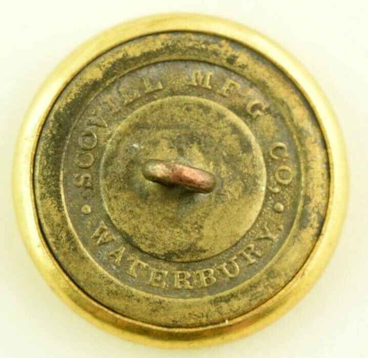 1850s Pro Patria Fellows Coat Uniform Button Scovill MFG RMDC BM P10 | eBay