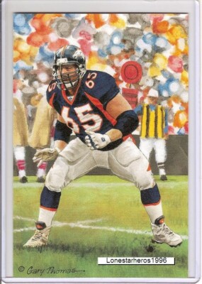 2008 Gary Zimmerman Goal Line Art Postcard - Unsigned | eBay