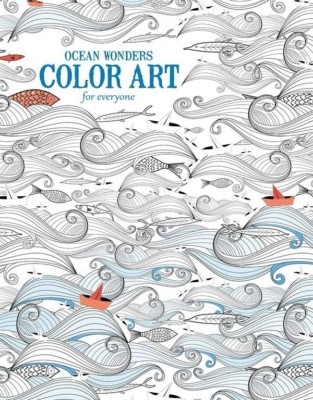 Adult Coloring Book OCEAN WONDERS Color Art ~ 24 Designs | eBay