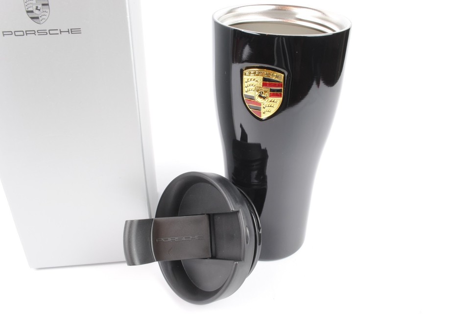 Genuine Porsche Mug Coffee Cup Travel Thermal Insulated Stainless Steel ...