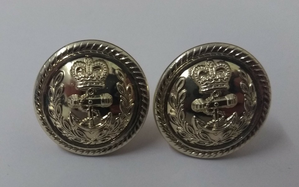 Genuine British Royal Navy RN Officers Flag Mess Dress Buttons 19mm 30L ...