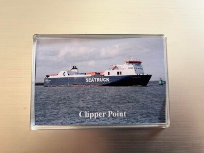 Seatruck Ferries CLIPPER POINT Large Fridge Magnet Car Ferry Ro-Ro ...